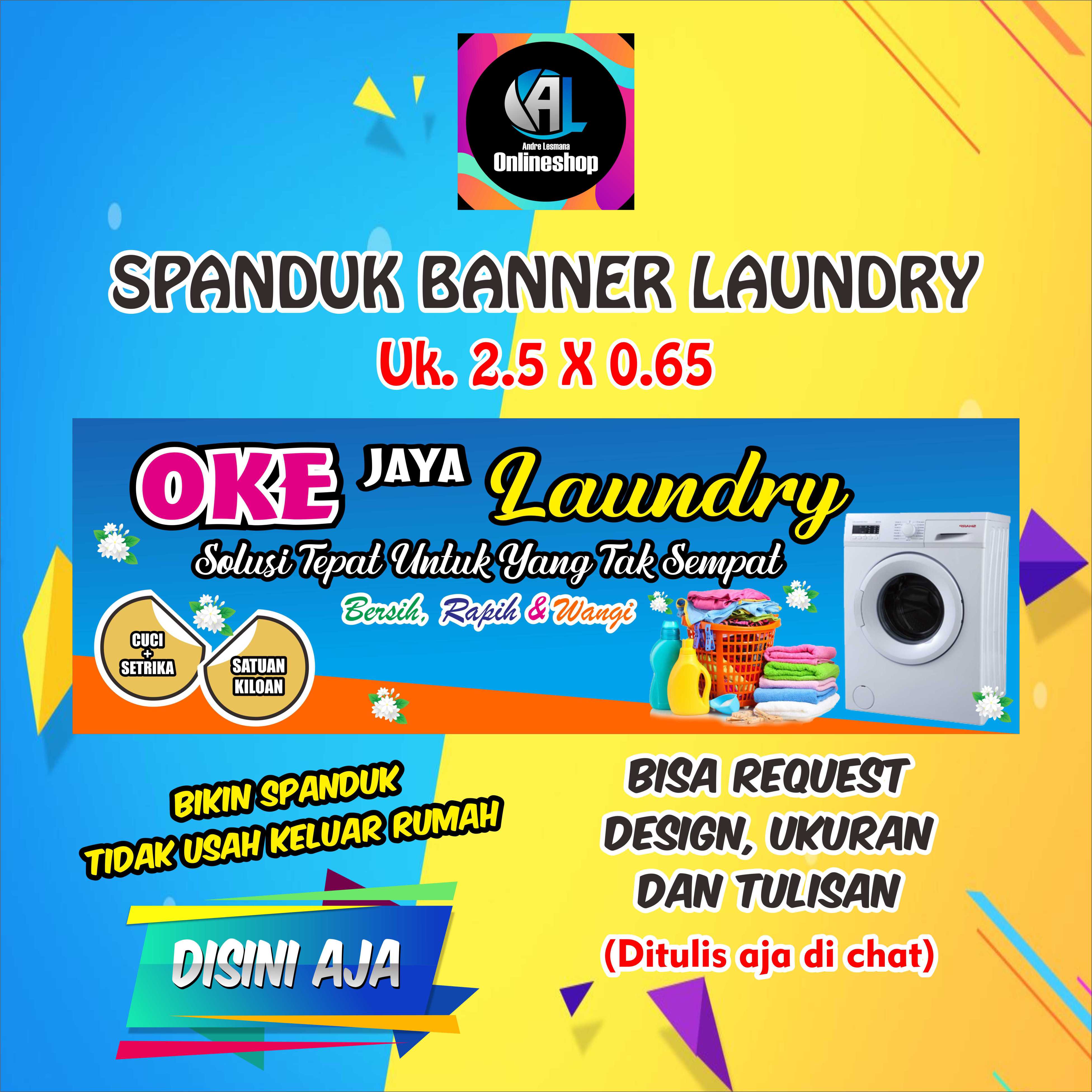 Spanduk Banner Laundry Biru Keren | Lazada Indonesia