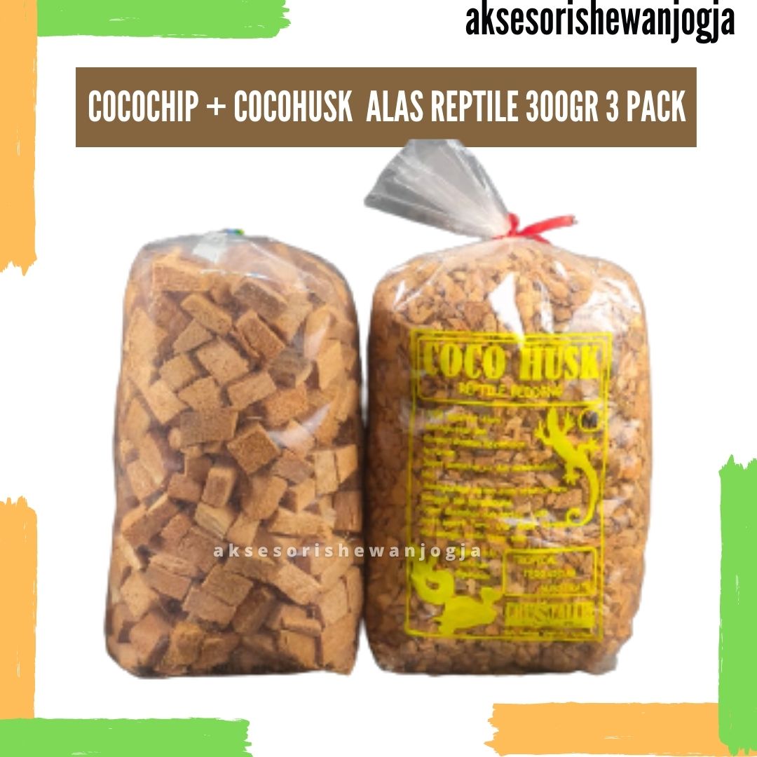 Cocochip + Cocohusk Alas Breeding Alas Kandang Reptile Gecko Hemat ...