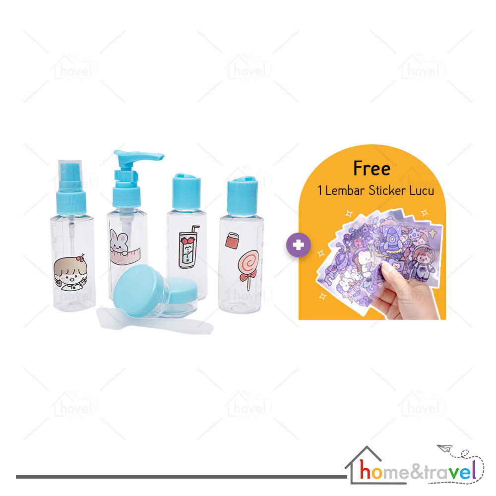 HOVELSHOP Botol Kosmetik Travel Set Sabun Cair Spray Pump Pink | Lazada ...