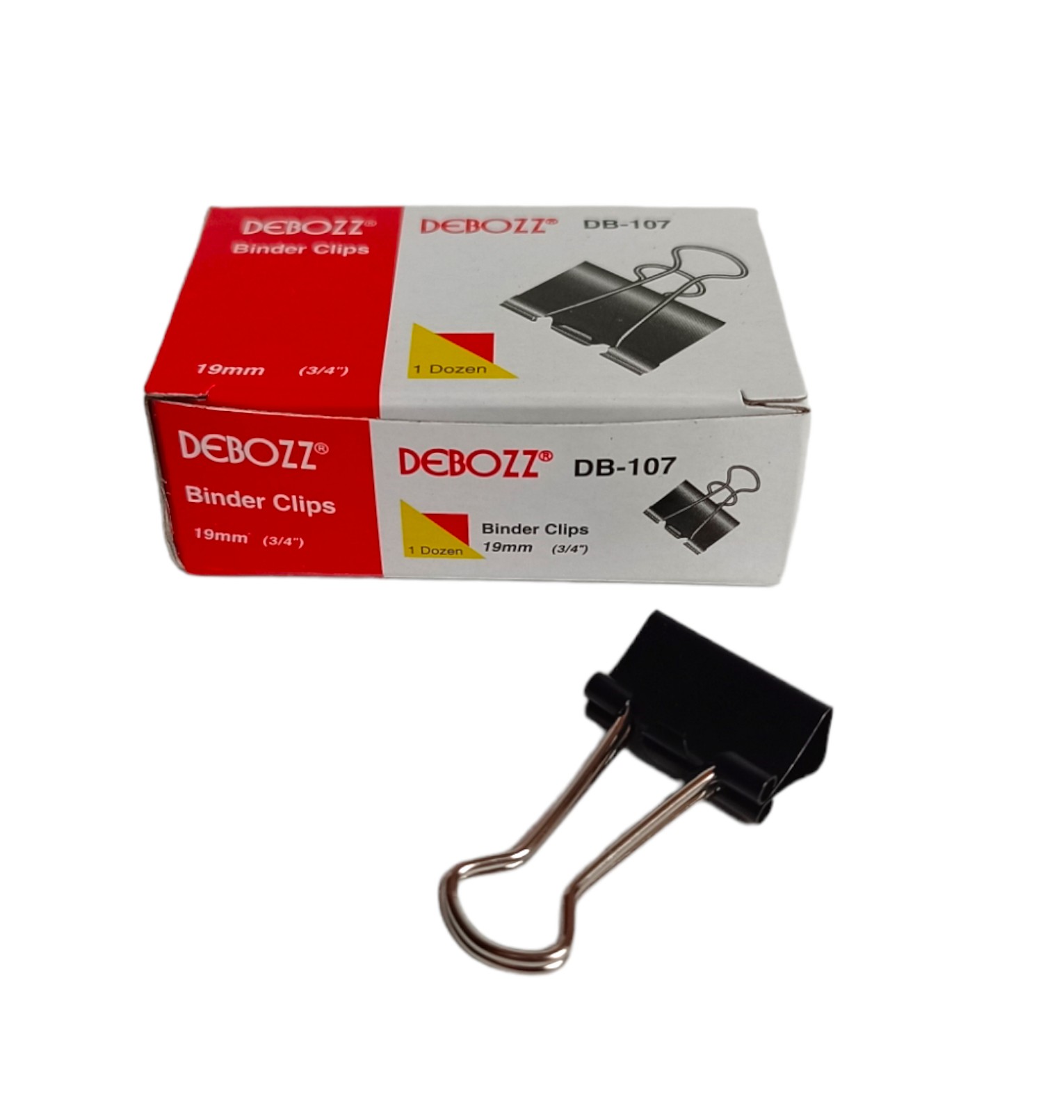 BINDER CLIP DEBOZZ / Klip Binder Hitam / Klip Penjepit Kertas No 107 ...
