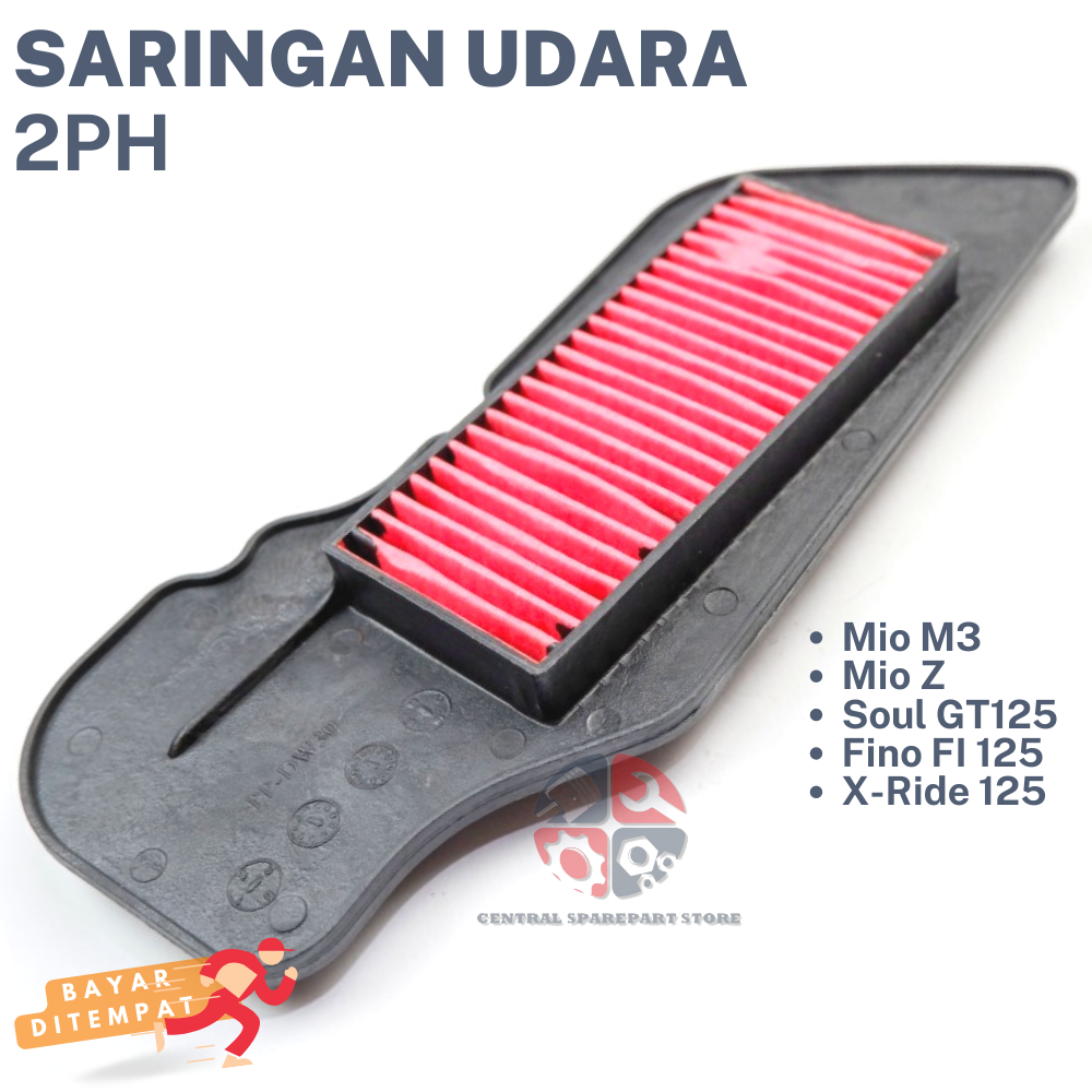 2PH SARINGAN FILTER UDARA MIO M3 Z / SOUL GT 125 / FINO 125 / X-RIDE ...