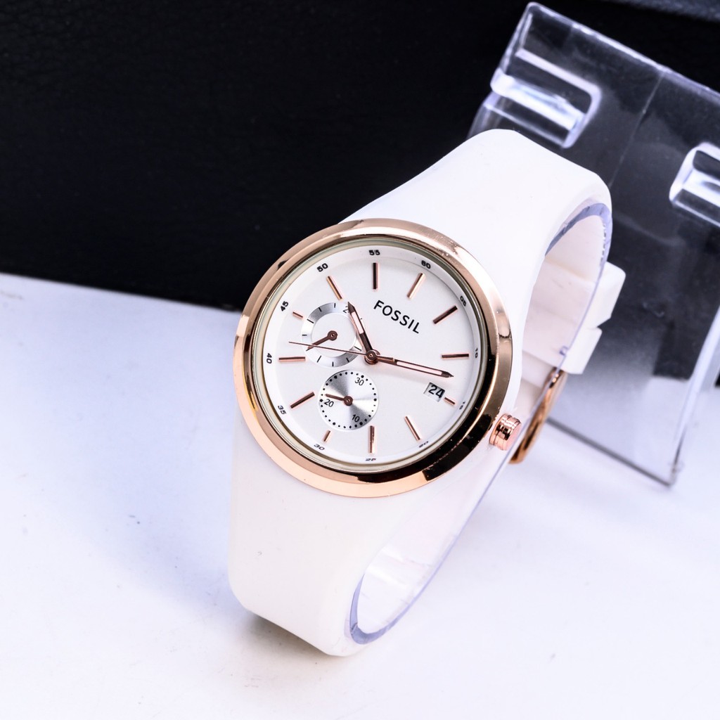 GEDUNG Jam Tangan Wanita Cewe Strap Karet Tanggal Aktif | Lazada Indonesia