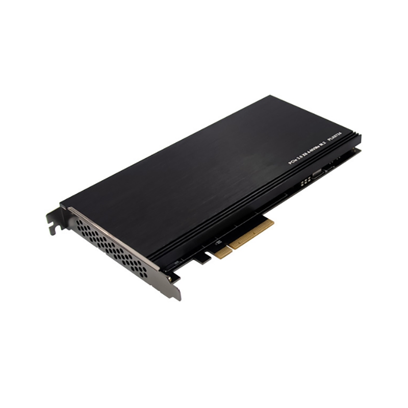 PLX8724 PCIE X8 4พอร์ต M.2 KEY M NVMe SSD RAID Riser Card สำหรับแล็ปท็ ...