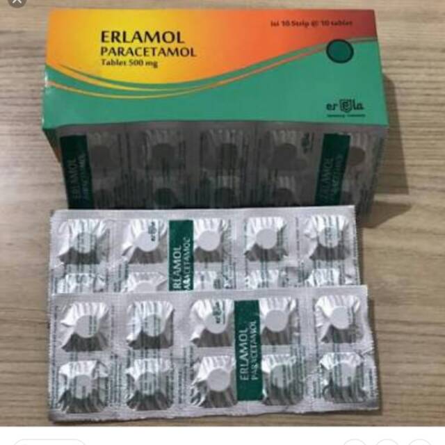 ERLAMOL PARACETAMOL 500MG TABLET (BOX) | Lazada Indonesia