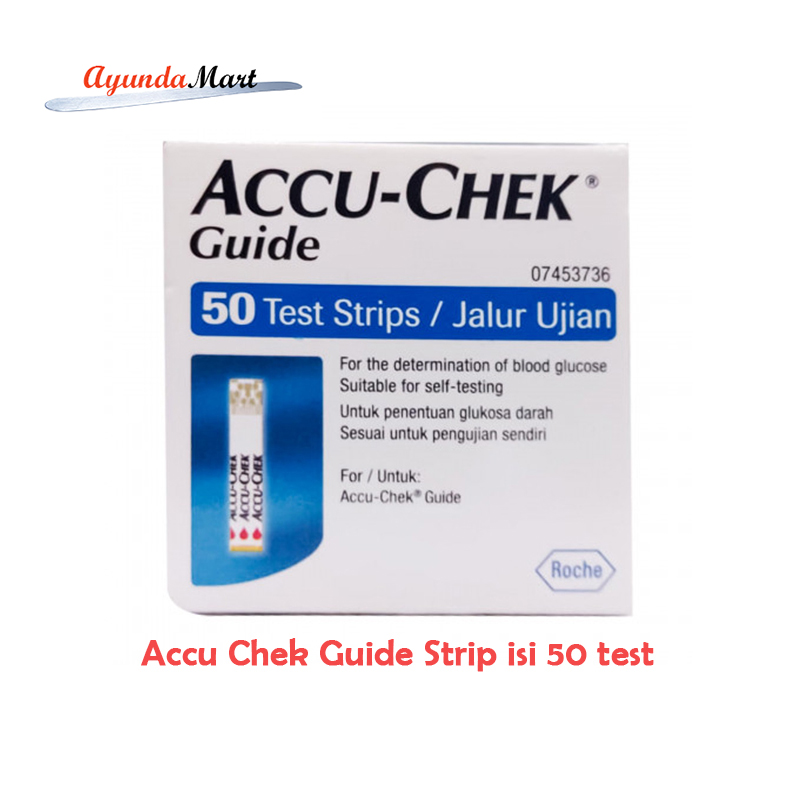 Strip Accu Chek Guide 50 Test Strip / AccuCheck Guide Test Strip accu ...