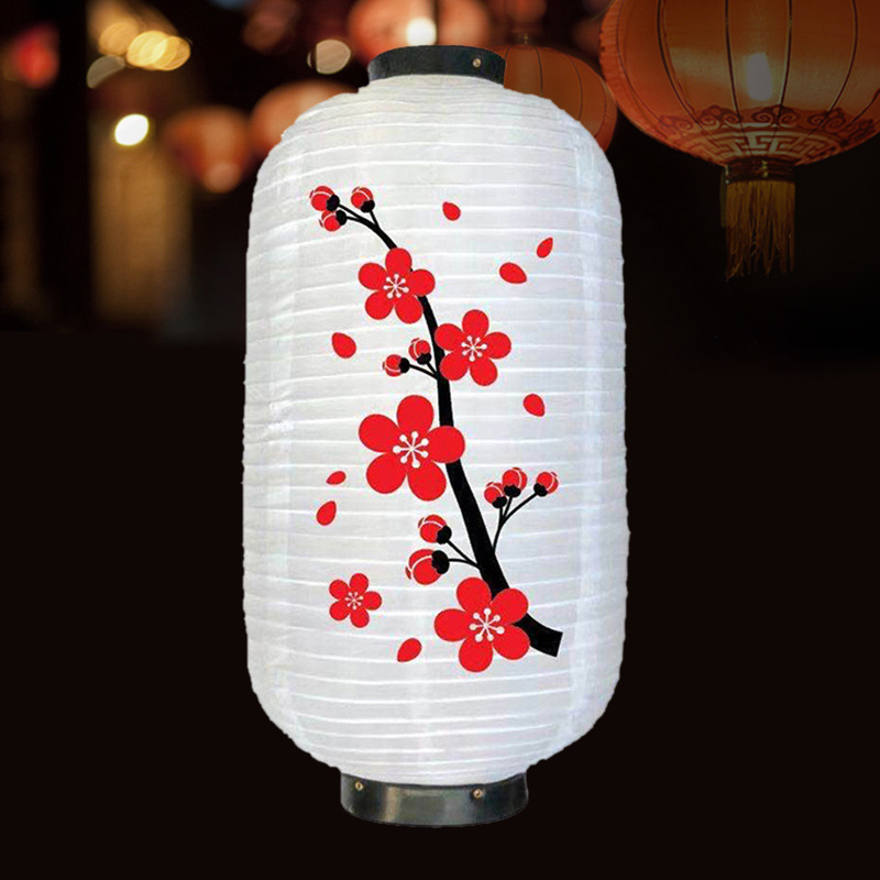 10 Inch Lampion Lonjong Japanese/Satin Lantern Sushi/Lampion Jepang ...