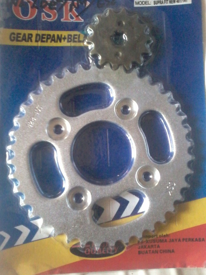 Gear Gir Belakang + Depan Supra Fit New 40t 36t 37t 38t 45t 50t 14t 12t ...
