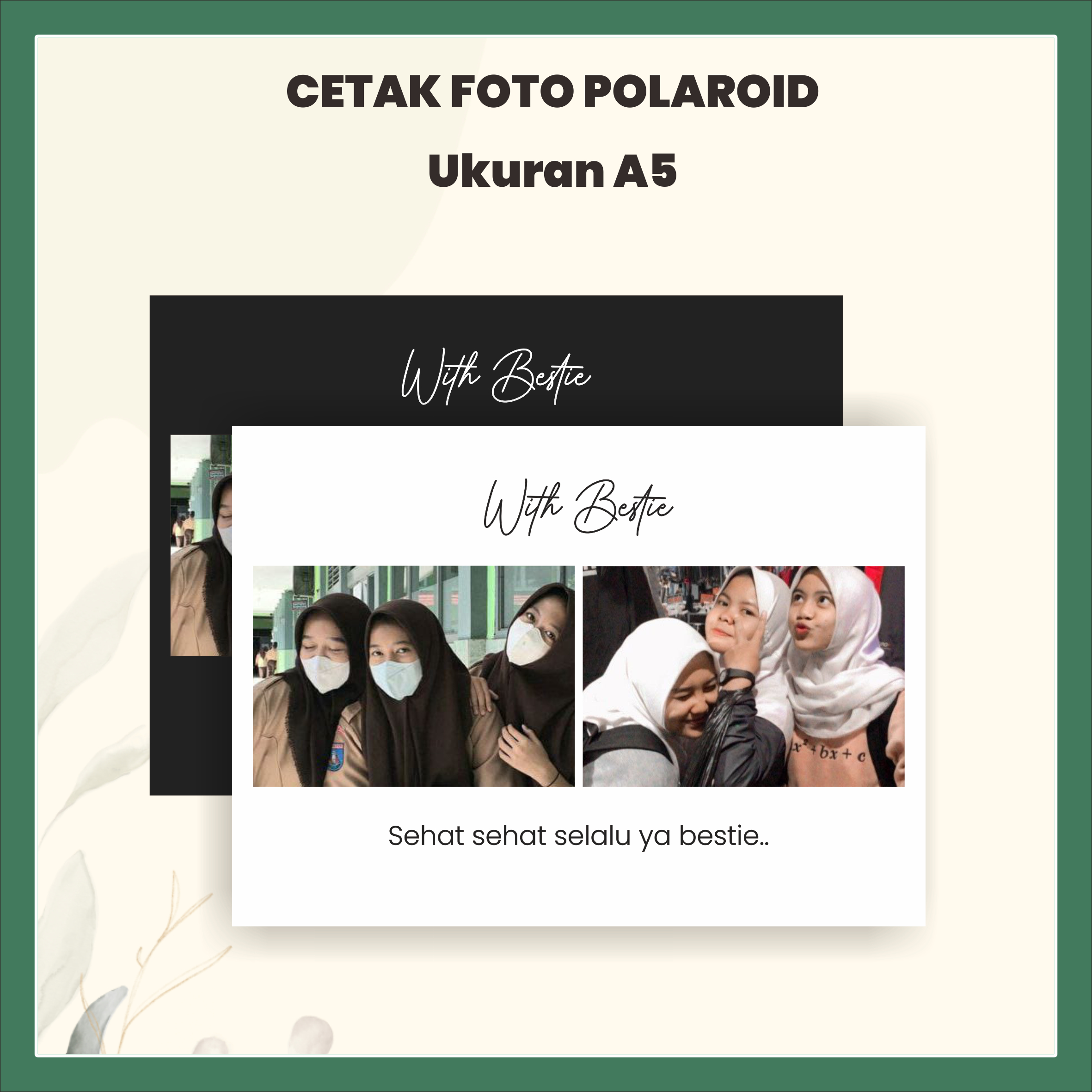 Cetak cuci Foto Polaroid keren Aesthetic Terjangkau Print Gambar ukuran ...