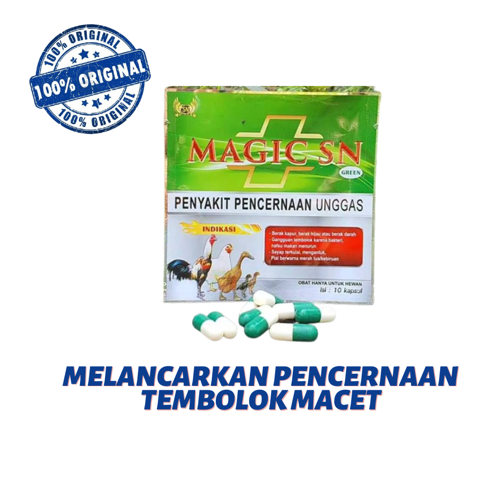 MAGIC SN GREEN obat pencernaan ayam | Lazada Indonesia