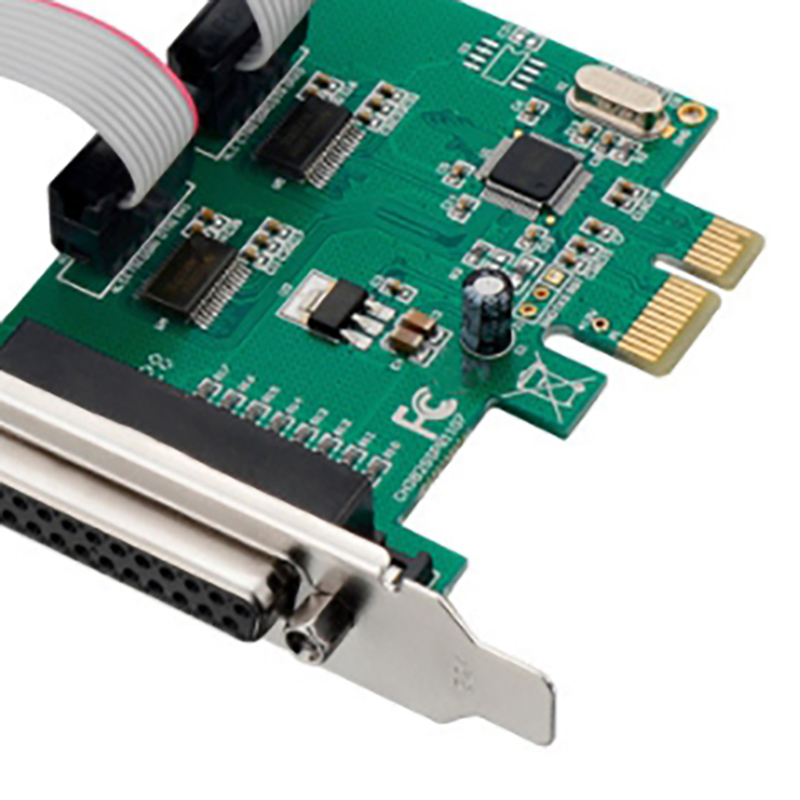 PCI-E 2S1P Serial-Parallel Combination Control Card RS-232 + LPT Print ...