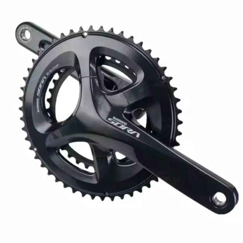 CRANK SHIMANO SORA R3000 DOUBLE 2 X 9 SPEED HOLLOWTECH II HT2 UKURAN 50 ...