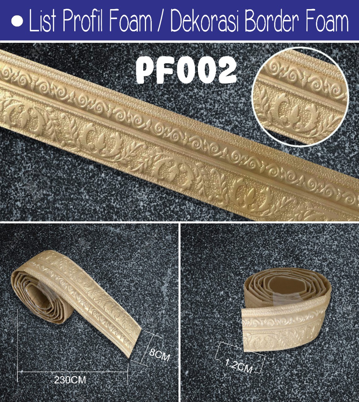 PROMO TERMURAH LIST BORDER FOAM PLAFON / LIST PROFIL FOAM / Moulding ...