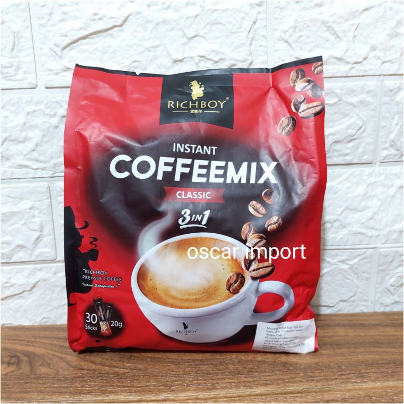 Richboy Coffemix Classic isi 30 stick kopi Malaysia | Lazada Indonesia