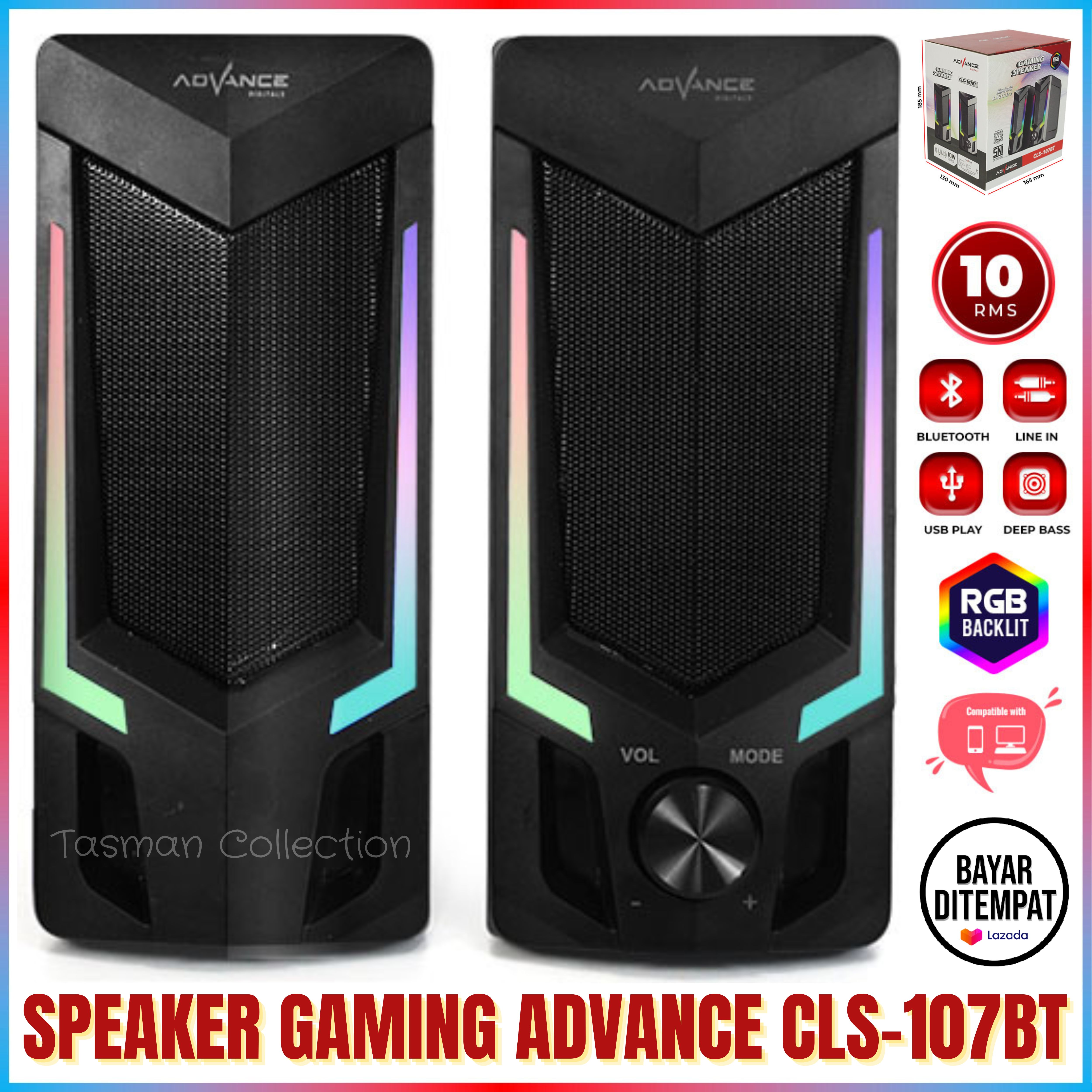 Speaker Gaming RGB Advance CLS-107BT - RGB Gaming Speaker advance cls ...