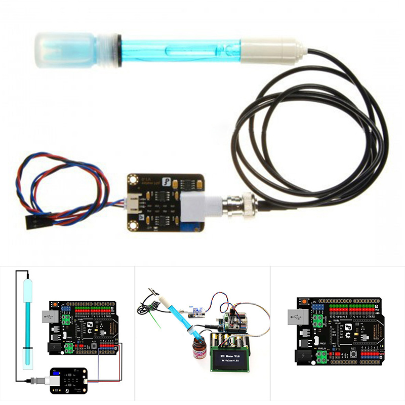 Liquid Ph Value Detection Sensor Module Ph Detect Monitoring Probe For ...