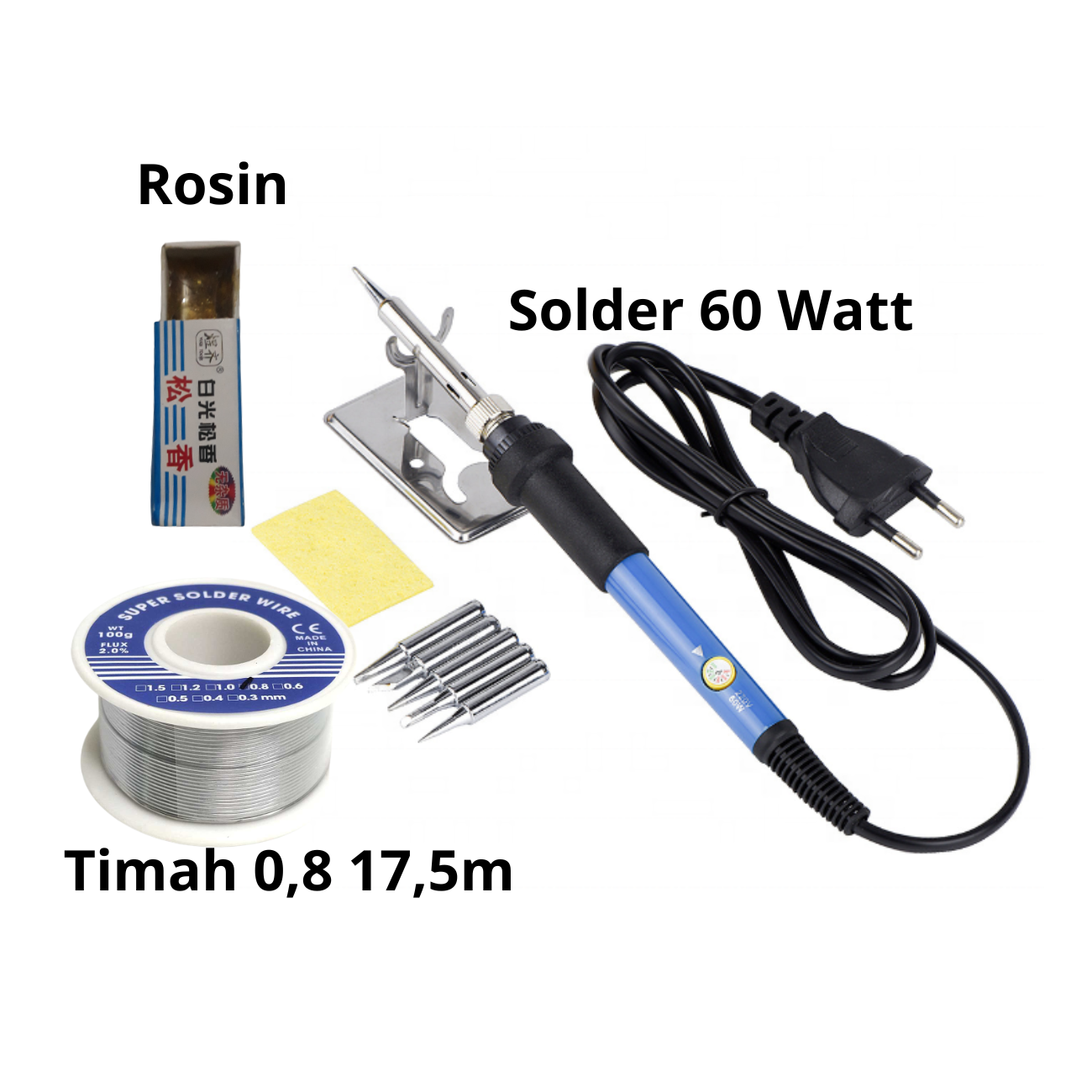 Solder Listrik 60 Watt Adjustable Suhu Bisa Diatur Cepat Panas - Timah ...