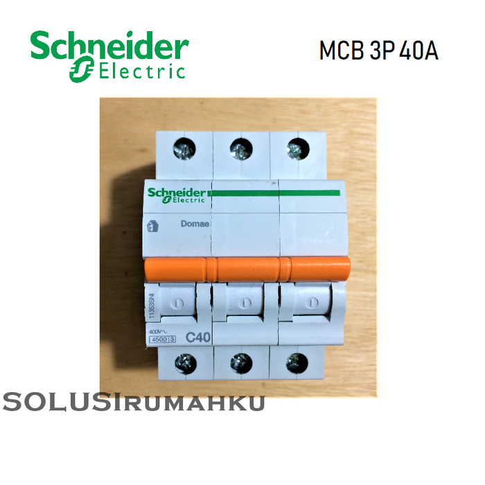 MCB 3 PHASE SCHNEIDER 40A / SIKRING 3 PAS 40 AMPERE / MCB 3P 40 A ...