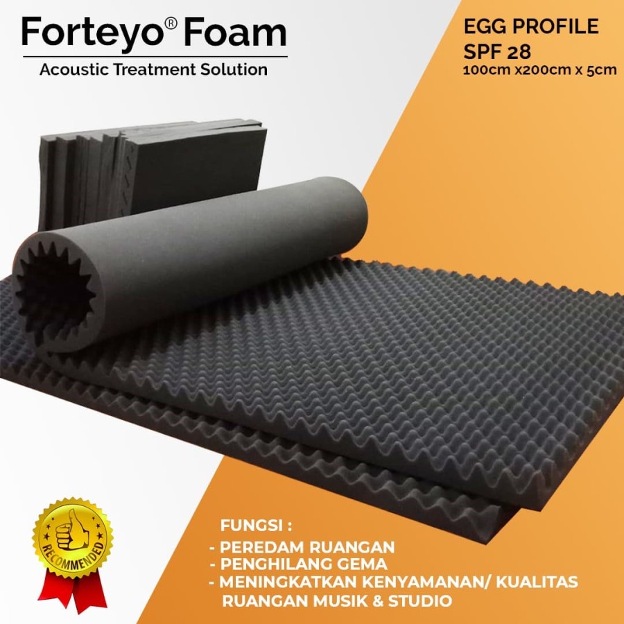 Busa Telur Peredam Suara Kedap Akustik Ruangan Lembaran Tebal 5 cm ...
