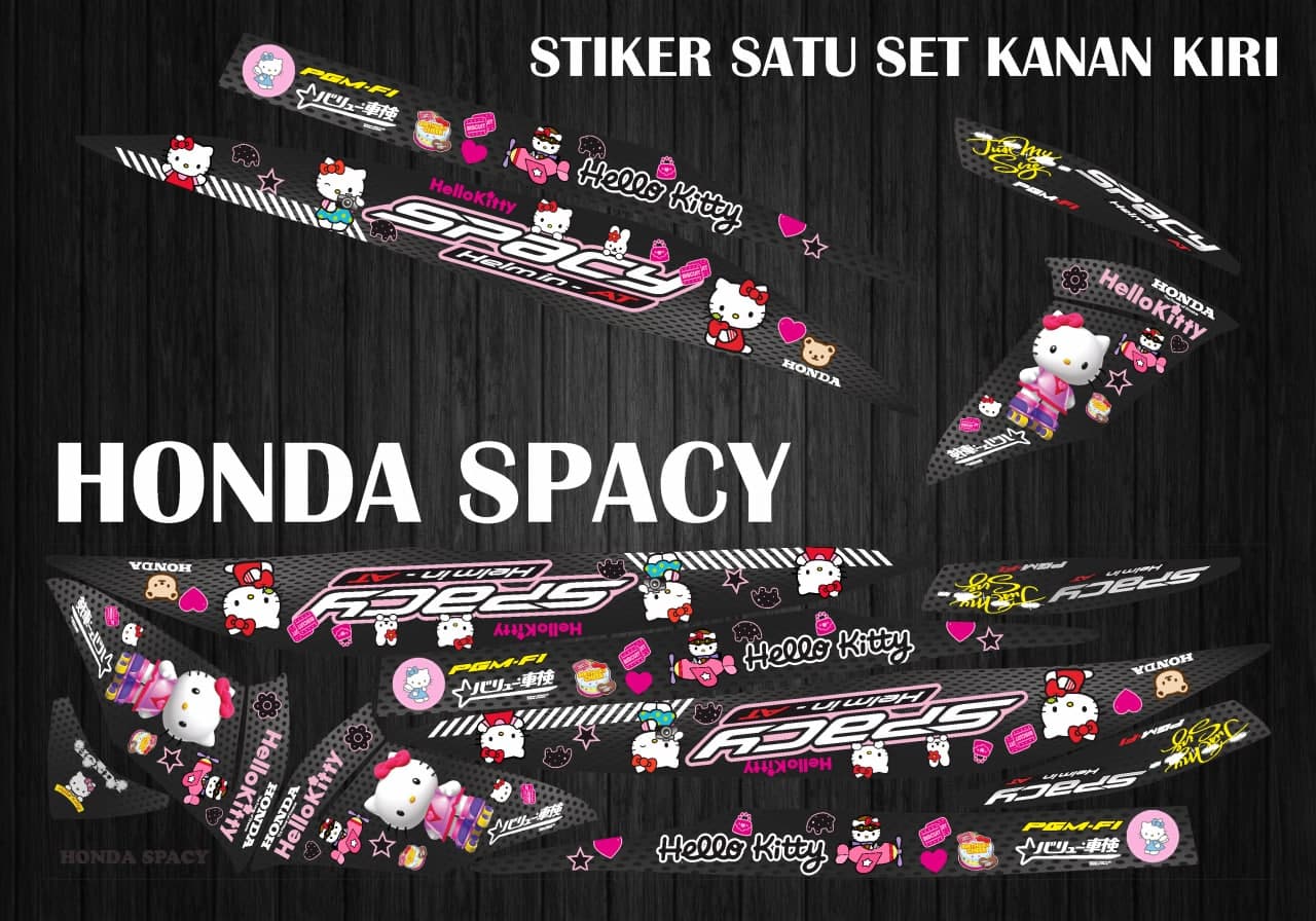 STIKER STRIPING DECAL HONDA SPACY HELLO KITTY | Lazada Indonesia