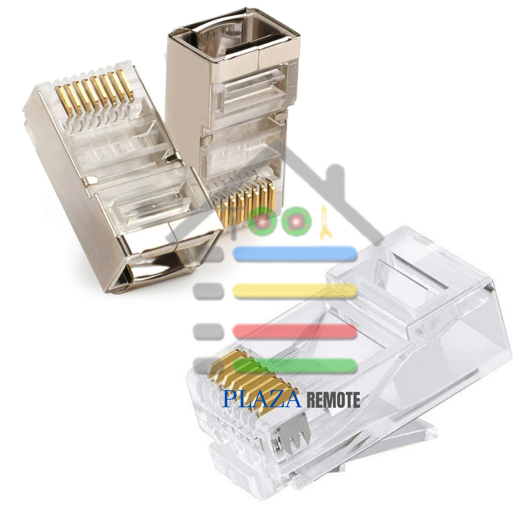 KONEKTOR RJ45 ETHERNET CAT 5 CAT 5E CAT 6 8P8C TENDA HEAD PLUG LAPIS ...