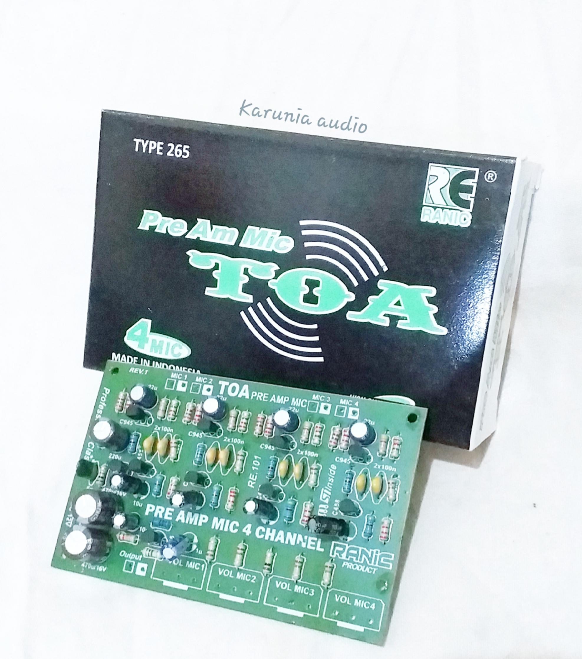 Kit Penguat Mic Toa Pre amp mic/ Mixer 4Channel | Lazada Indonesia
