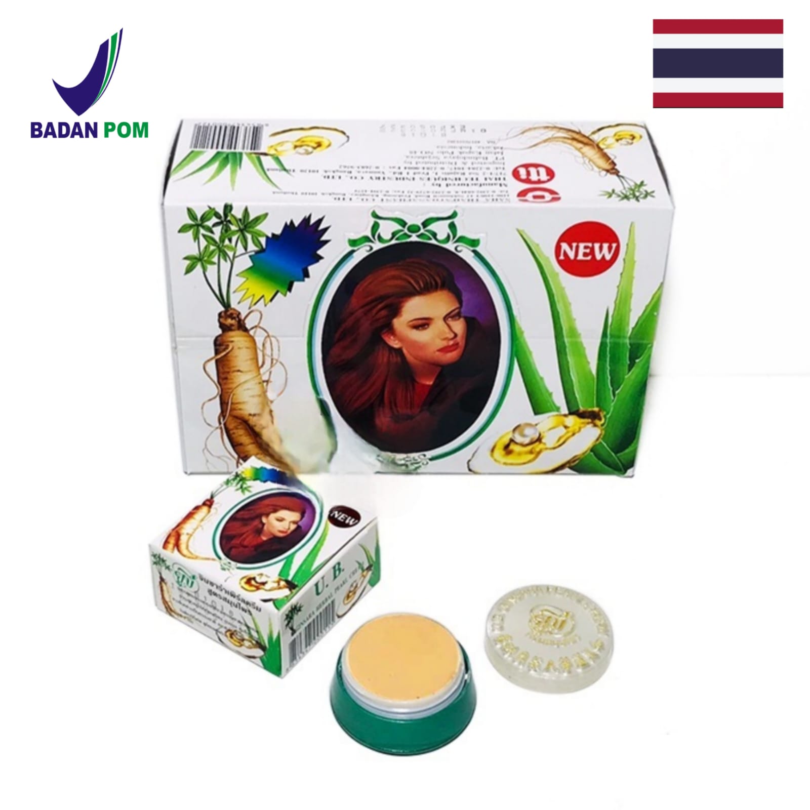 UB Ginsara Herbal Pearl Cream Thailand - Cream Wajah | Lazada Indonesia