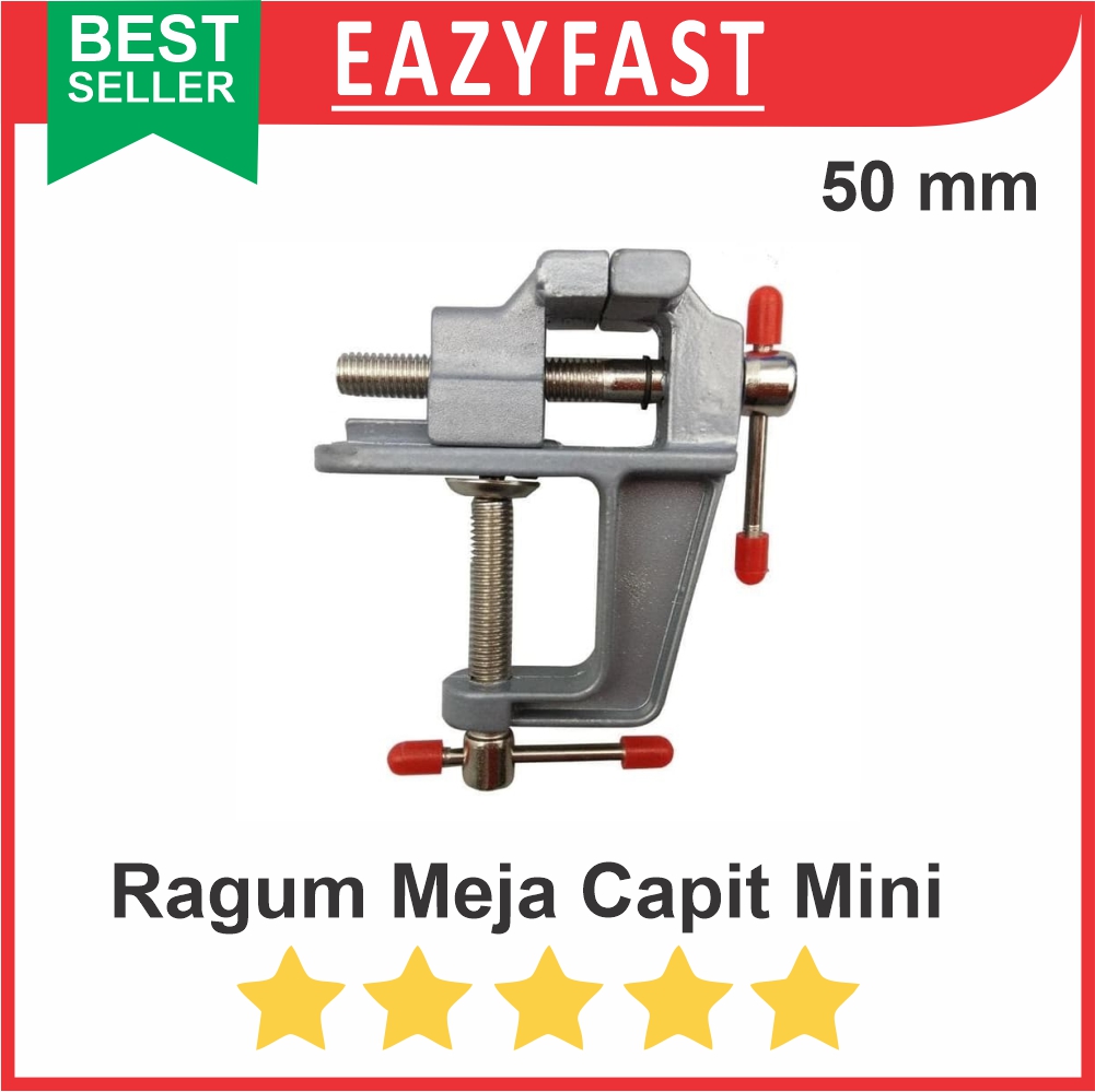 Catok Ragum Clamp Klem Meja Tanggem Kecil Mini Bench Table Vise Holder ...