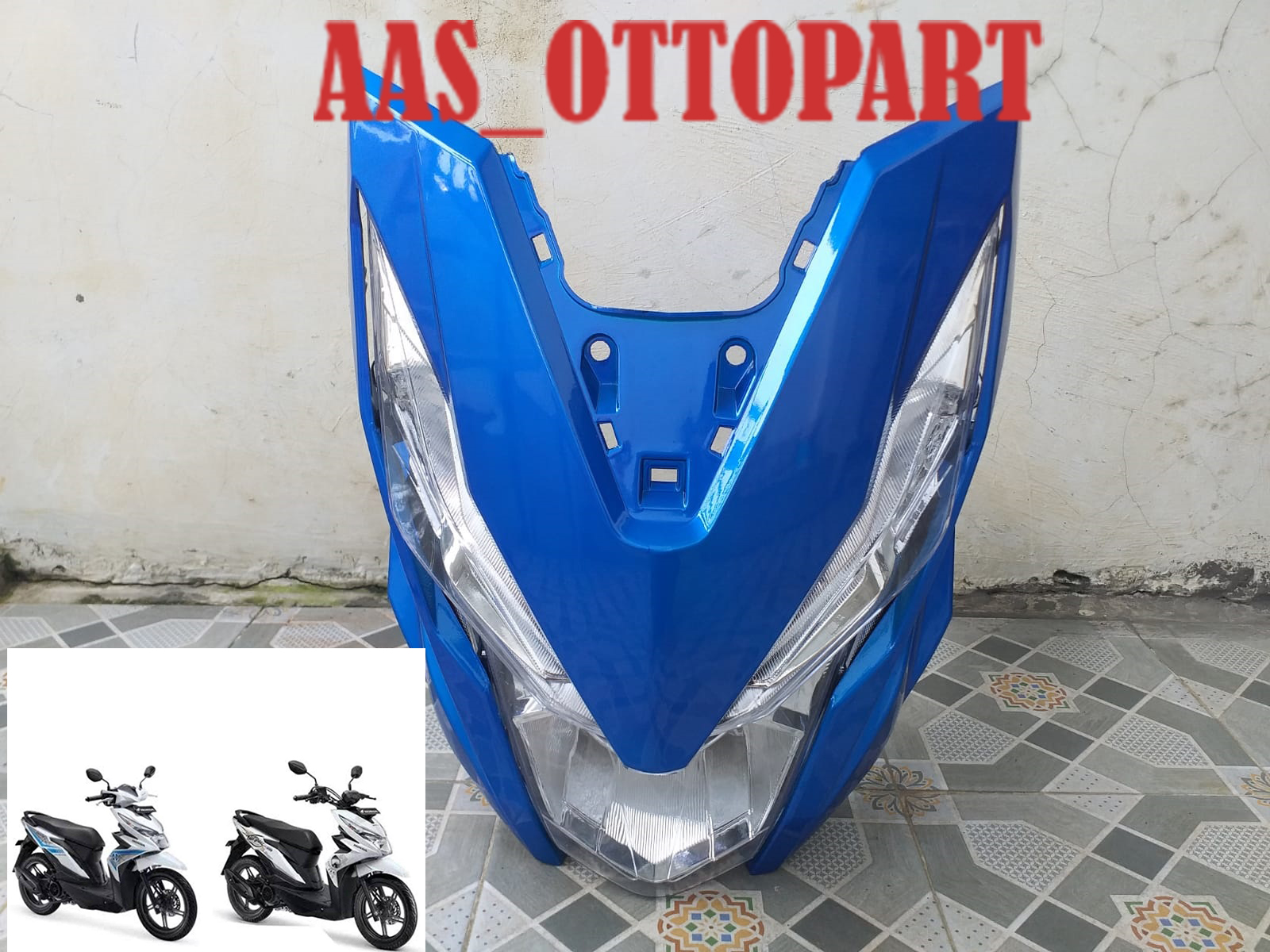 Tameng Body Depan + Reflektor dan SEN Lampu Depan Beat New ESP 2016 ...