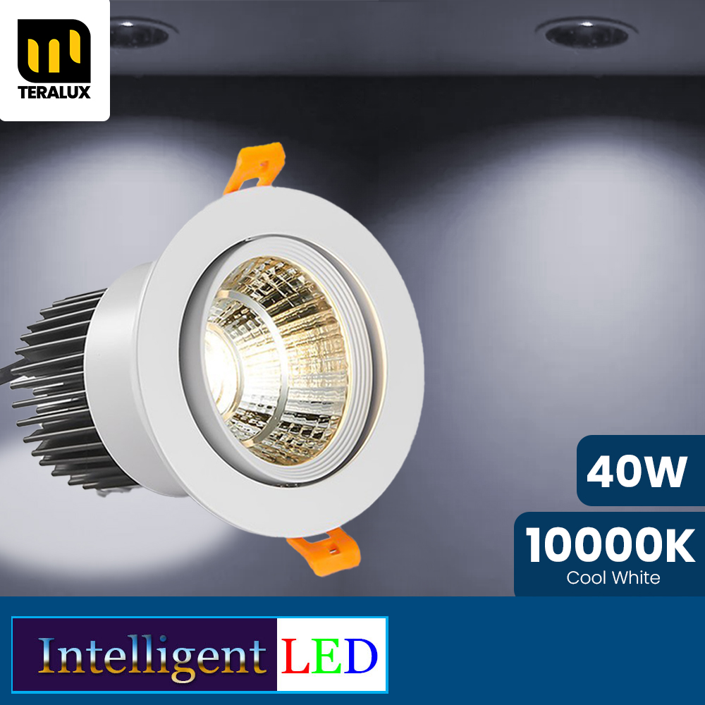 TERALUX LED Downlight COB 40W Spotlight Ceiling Light Lampu Plafond TH ...
