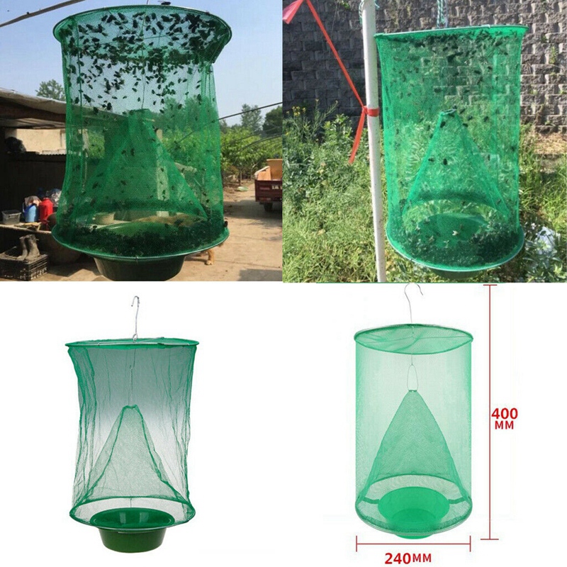 Folding Fly Cage Reusable Flycatcher Flycatcher Hanging Ranch Trap ...