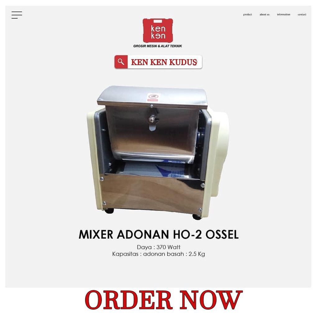 Mesin Mixer Adonan Mixer Horizontal Mixer HO 2 Roti Horizontal Dough ...