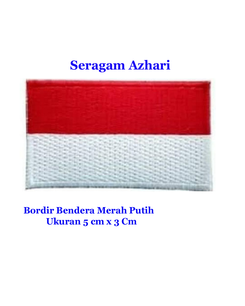 Emblem Bed bendera merah putih Bordir berkwalitas logo merah putih ...