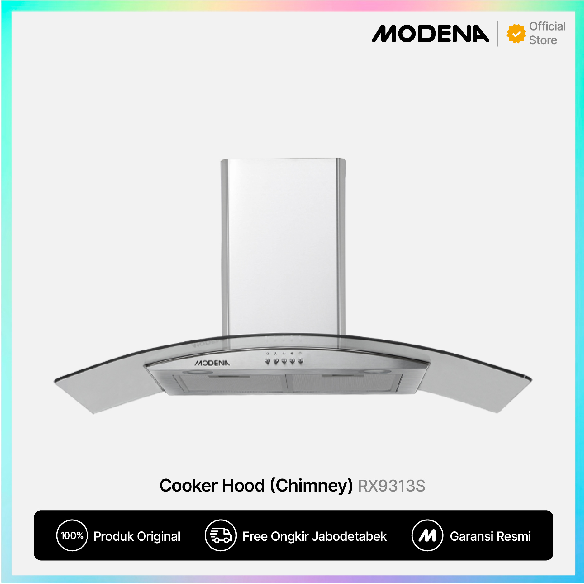MODENA Chimney Hood - CX 9313 S | Lazada Indonesia