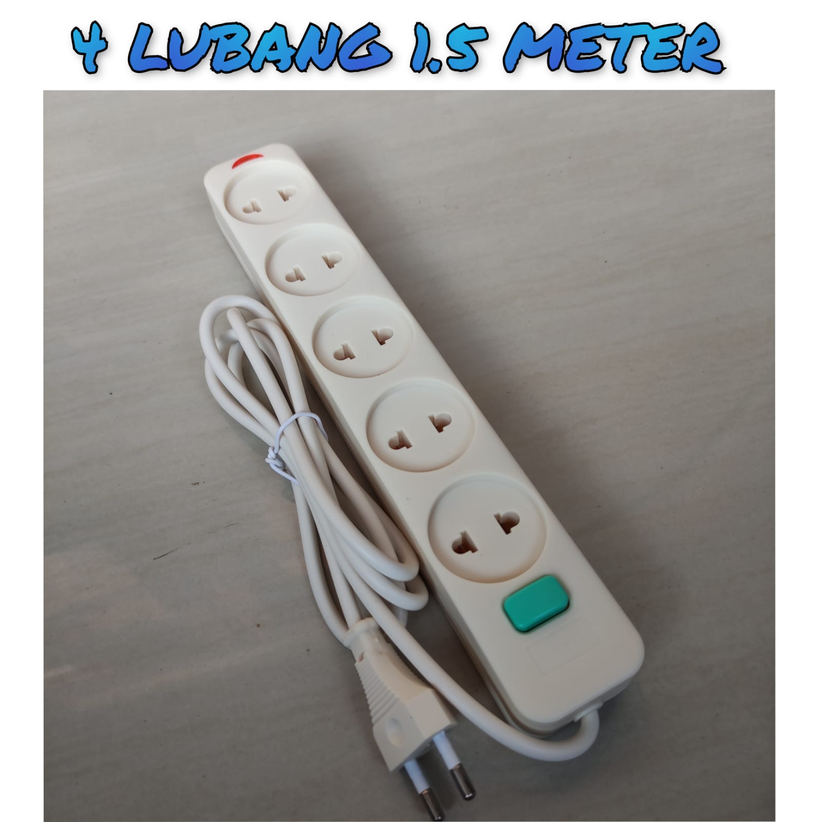 RALALI - Colokan 5 Lubang + Kabel / Colokan Listrik 5 Lubang 1.5 Meter ...