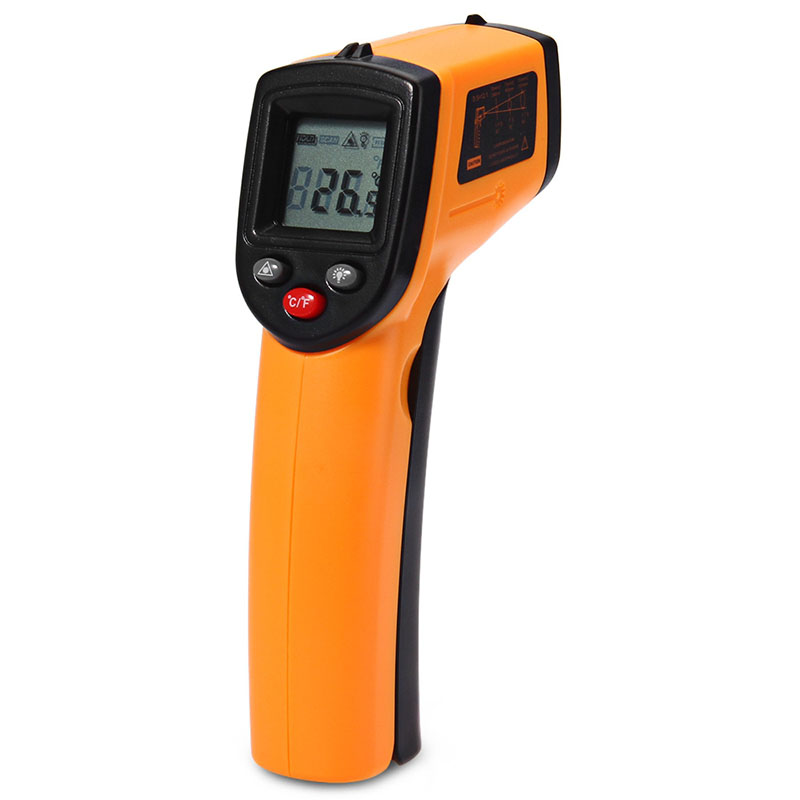 SMARTSENSOR Thermometer Laser Infrared Non Contact - Orange ...