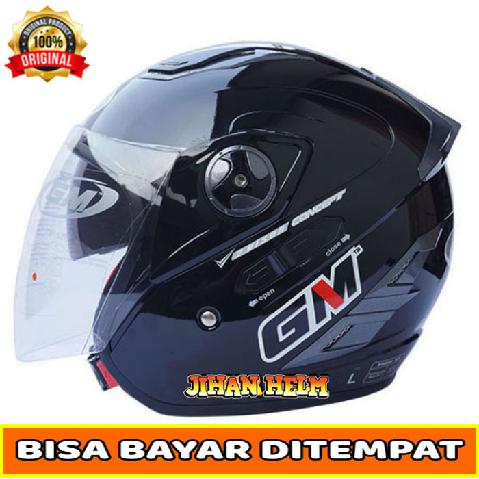 Helm gm / helm gm interceptor black termurah | Lazada Indonesia