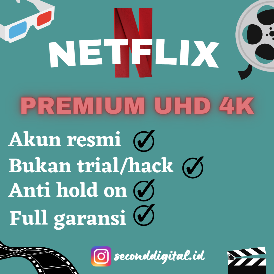 Netflix Premium 1 Bulan Akun Sharing dan Private Best Seller | Lazada Indonesia