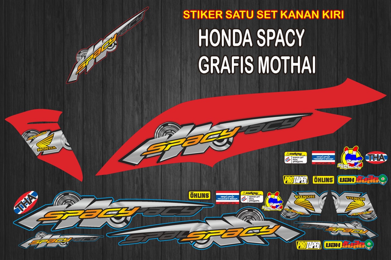 STIKER STRIPING VARIASI HONDA SPACY GRAFIS MOTHAI | Lazada Indonesia