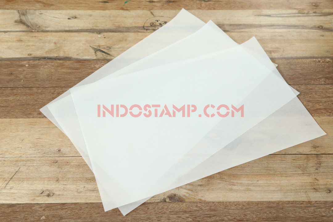 kertas kalkir 50 lembar ukuran F4 tracing paper bahan stempel flash ...