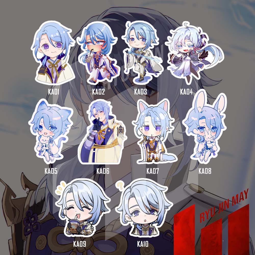 Sticker Anime - Genshin Impact - Kamisato Ayato | Lazada Indonesia