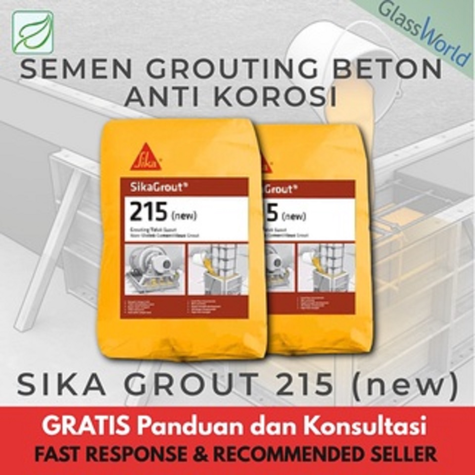 Sika Grout 215 - 25kg Sikagrout Semen Mortar Grouting Green Mile ...