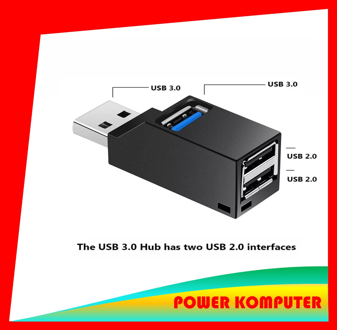 USB 3.0 HUB Adapter Extender Mini Splitter Box 3 Port for PC Laptop USB ...