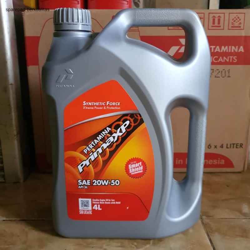 OLI MESIN MOBIL BENSIN PERTAMINA PRIMA XP 20W-50 4 LITER | Lazada Indonesia