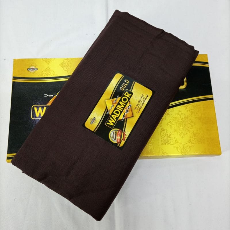 Kain Sarung WADIMOR Hitam Putih Polos Tumpal Garis Salur//Dewasa Pria ...