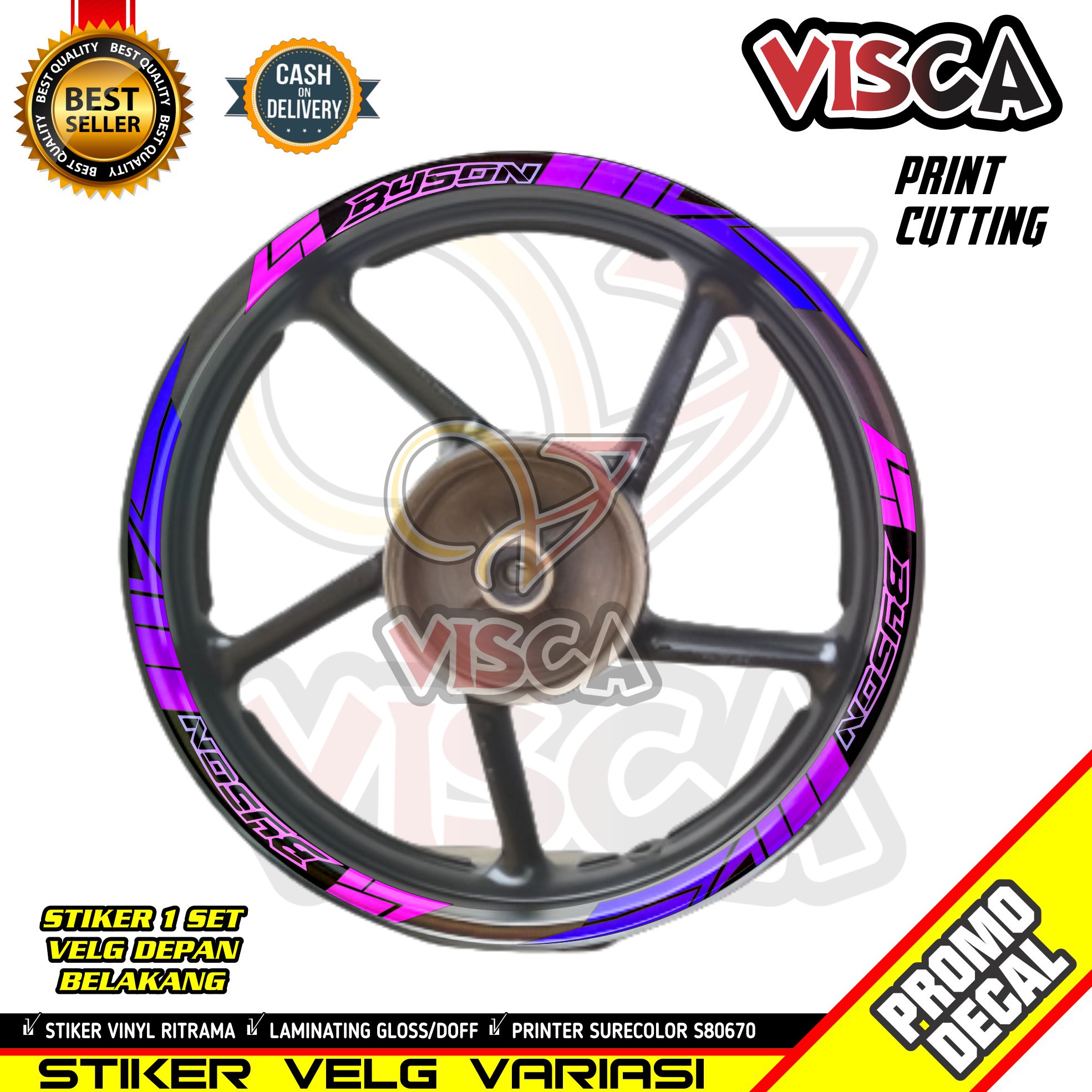 Stiker Velg - Sticker Velk - Stiker Cutting Velg - Stiker Velk Byson ...