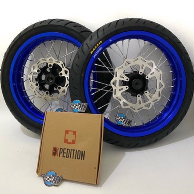 Sepaket Velg WR155 Tromol Jari-jari EXPEDITION Original Plus Ban Maxxis ...