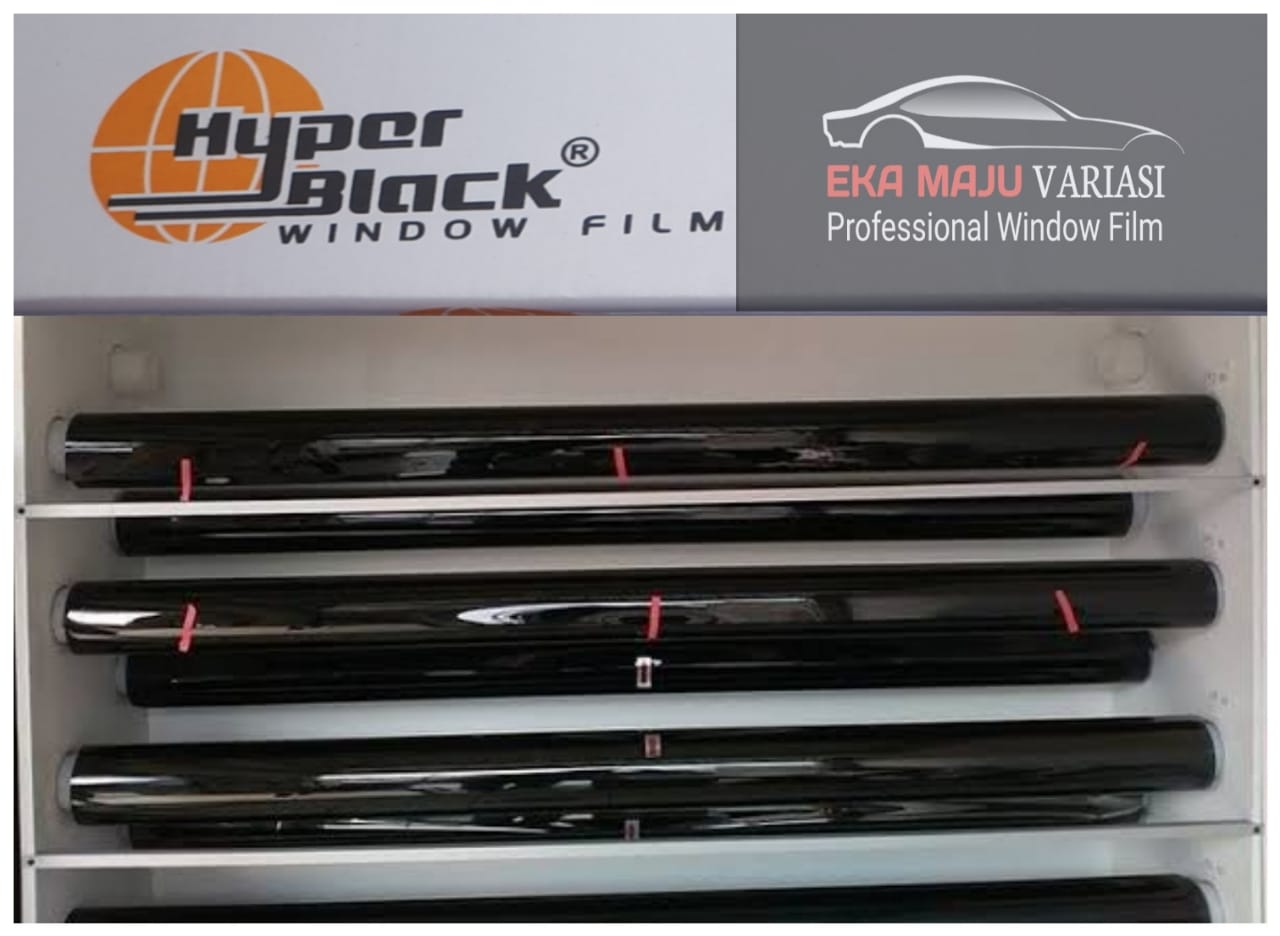 Kaca Film Mobil Riben Gelap 80 60 40 Persen Merek Hyper Black Untuk ...