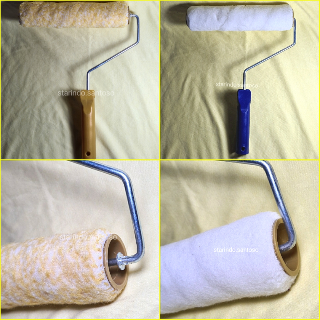 KUAS ROLL set tangkai cairan cat tembok dinding ukuran 9 inci besar ...