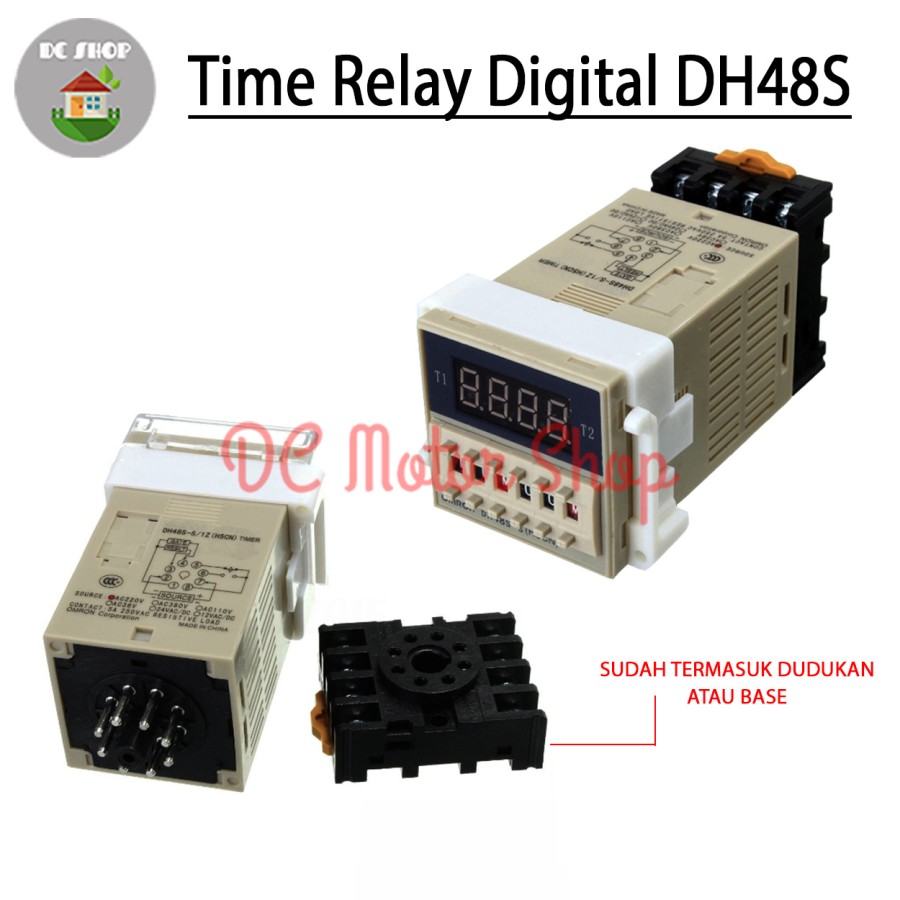 Timer DH48S-S Relay Twin Counter Digital Precision Delay Time PD37 ...