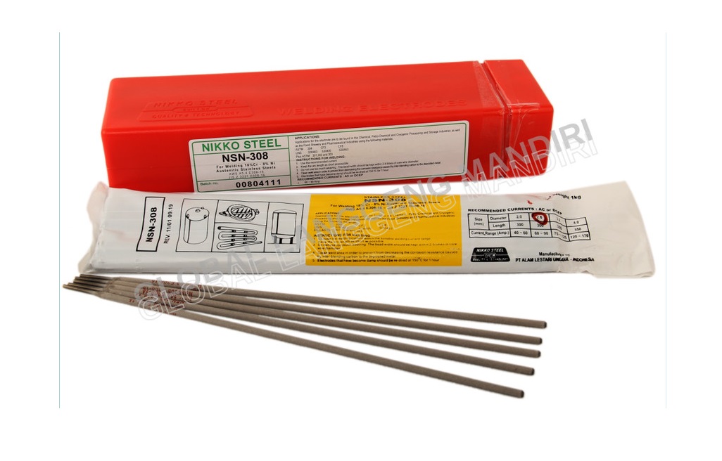 Kawat las stainless 2 mm Nikko Steel NSN 308 kawat las cantum per KG ...